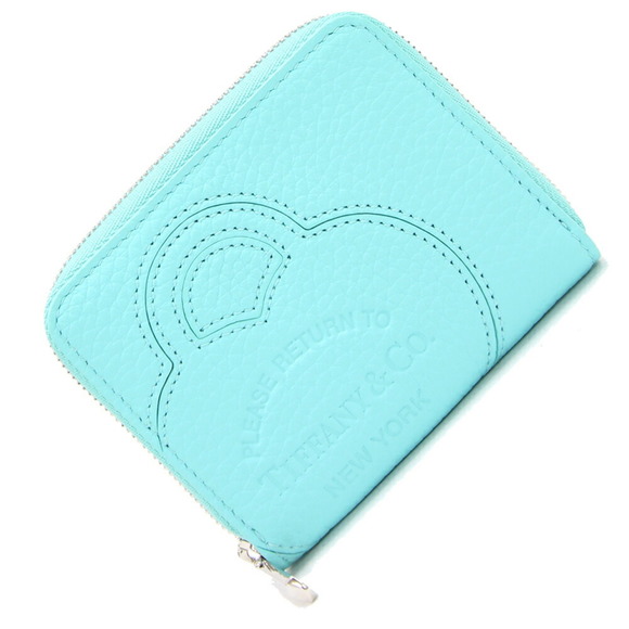 Tiffany & Co. | Bags | Tiffany Coin Case Return Toe Small Zip Wallet ...